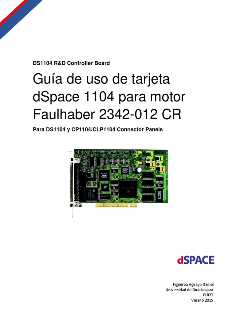 Guía de uso de dSpace DS1104 | PDF | Campo magnético | Imán