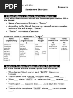 Counterclaim Sentence Starters | PDF | Games & Activities | Self ...