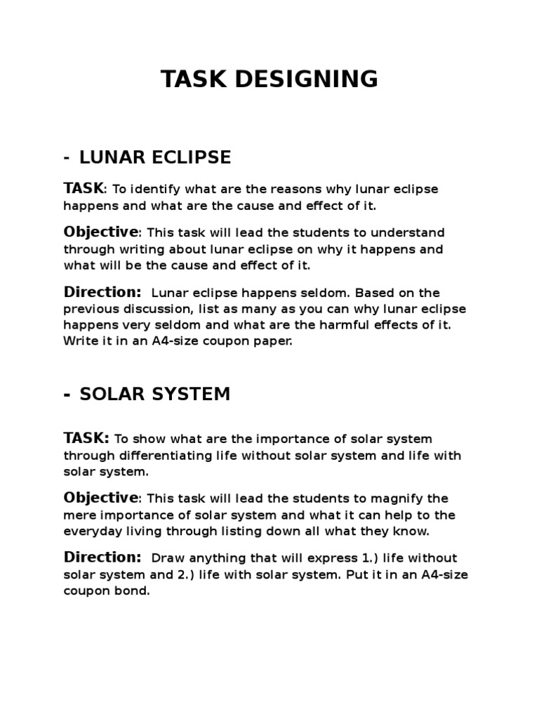 Task-Designing 3 | PDF