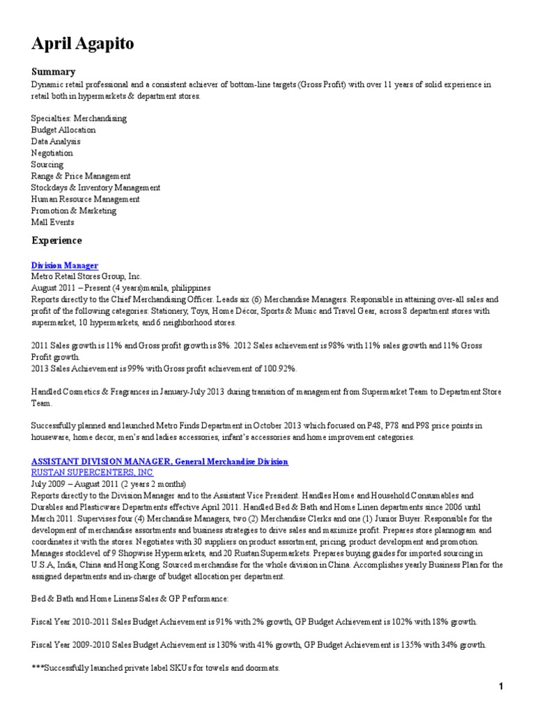 Merchandising Career Path | PDF | Supermarket | Retail