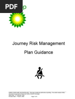 Journey Management Plan Template (A374101) | PDF | Vehicles | Risk