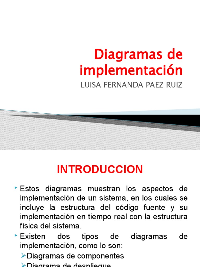Diagramas de Implementación | PDF | Software | Modelo cliente-servidor
