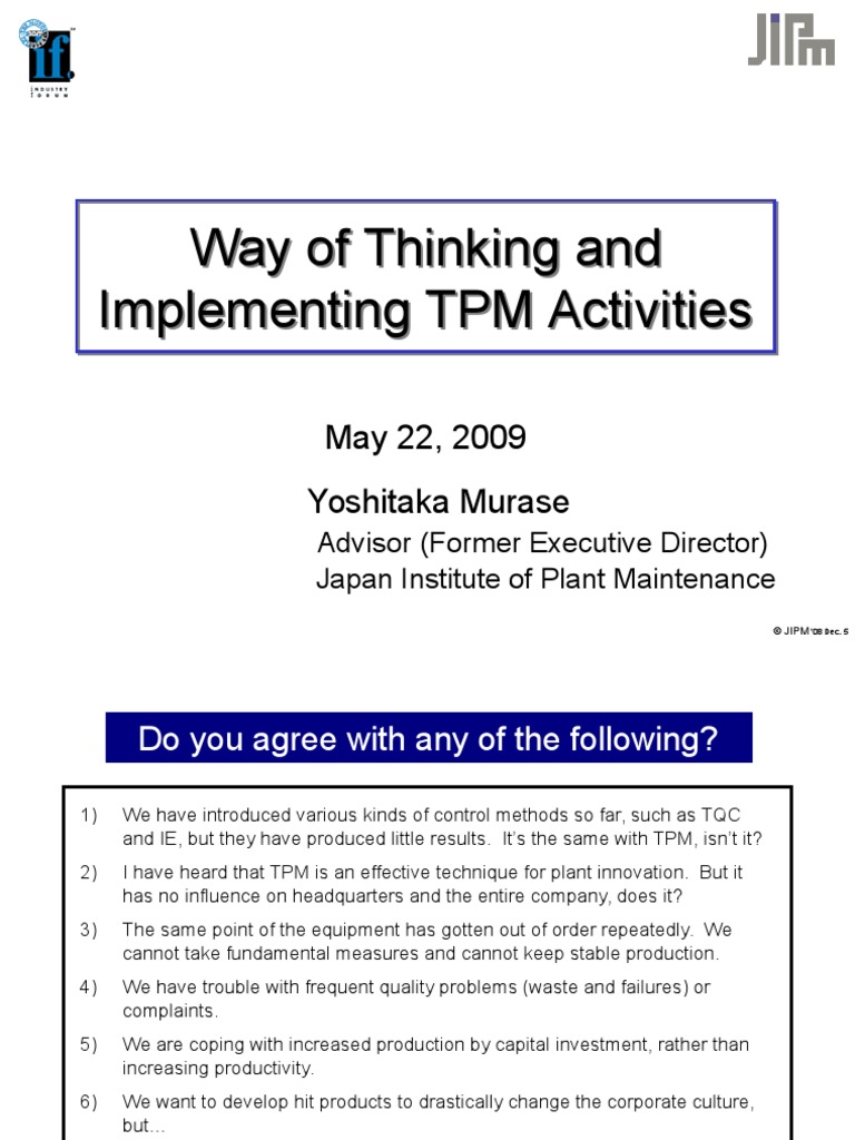 Event TPM Jipm | PDF | Efficiency | Business Process