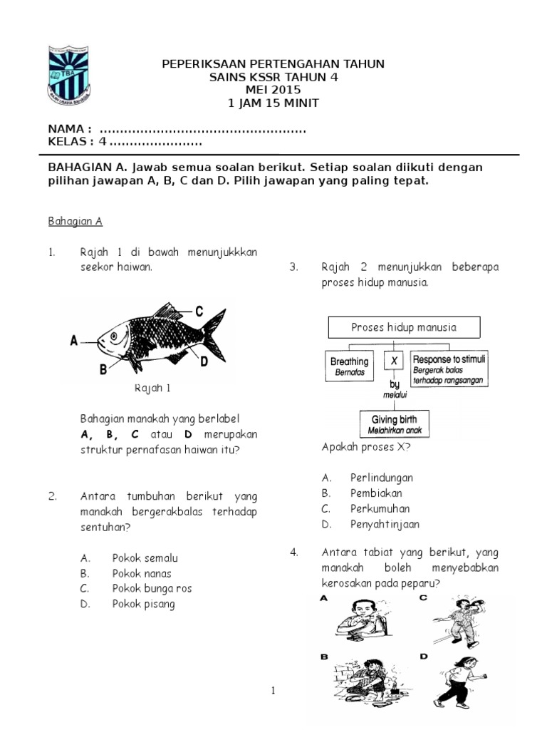 KSSR SCIENCE MID-YEAR EXAMINATION | PDF