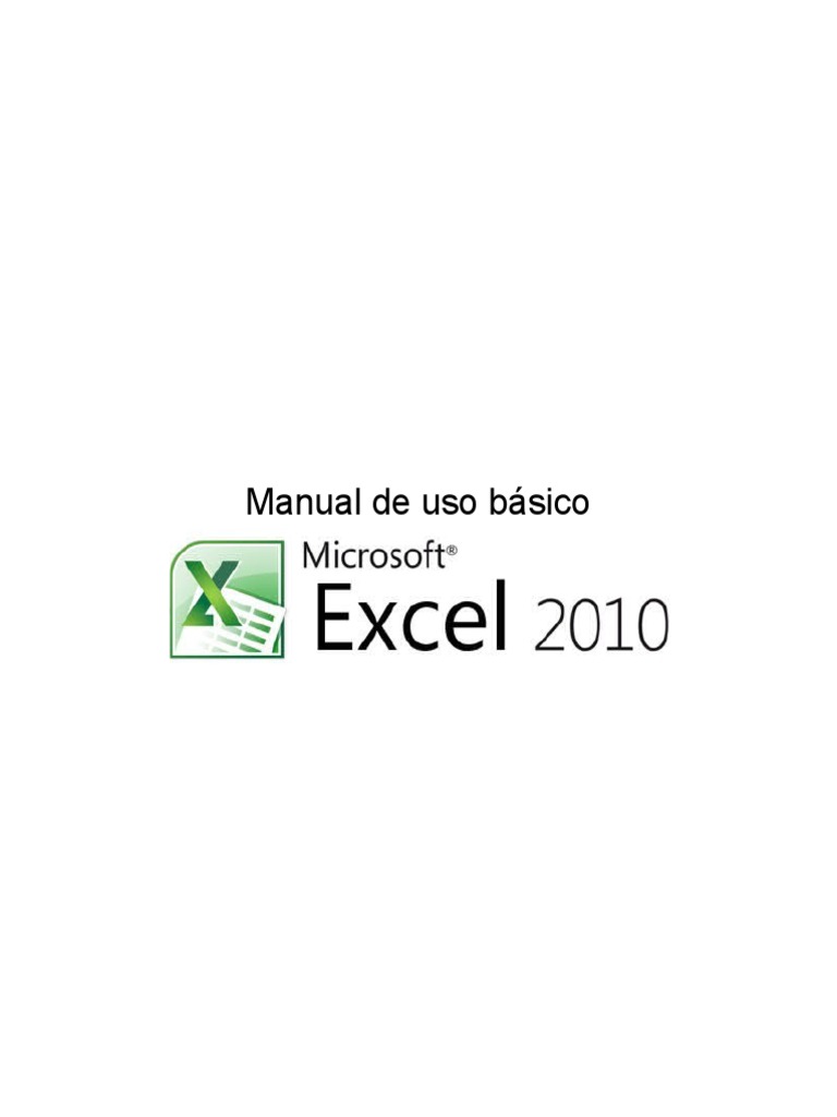 Manual de Uso Básico Excel | PDF | Microsoft Excel | Hoja de cálculo
