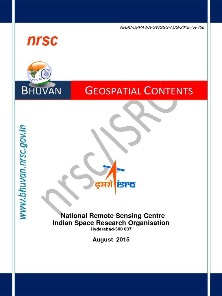 NRSC Bhuvan - Geospatial - Content PDF | PDF | Geographic Information ...
