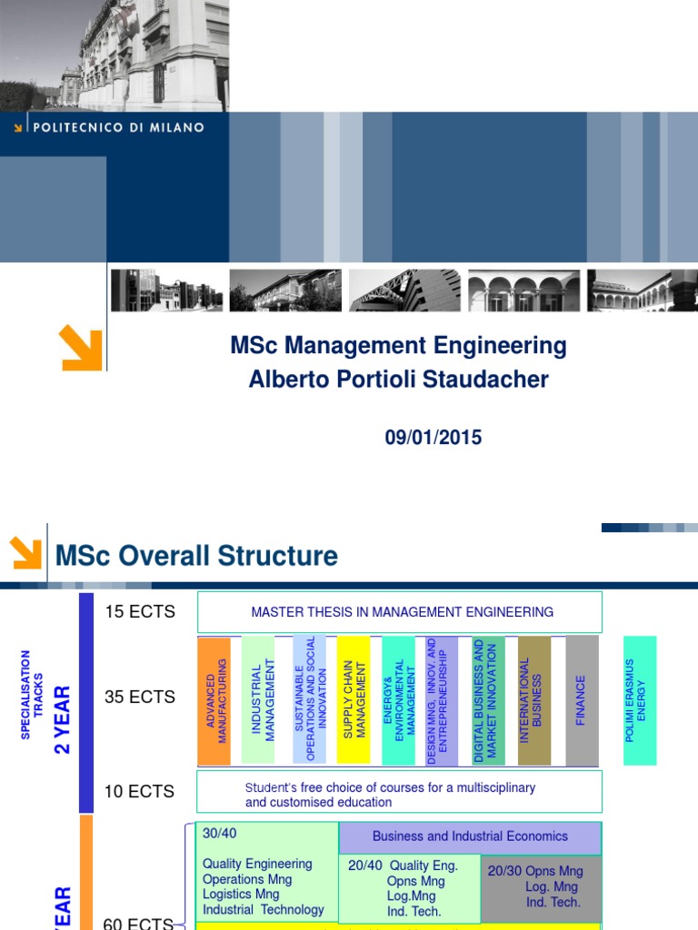 Presentation MSC Management Engineering | PDF | Master Of Science ...