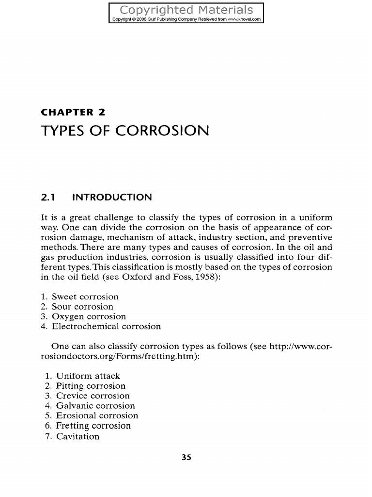 Types of Corrosion | Download Free PDF | Corrosion | Fatigue (Material)