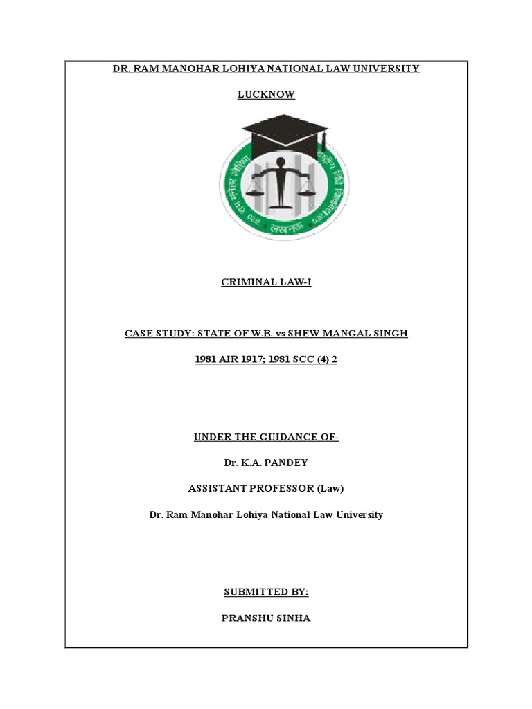 Criminal Law Project - Pranshu | PDF | Acquittal | Burden Of Proof (Law)