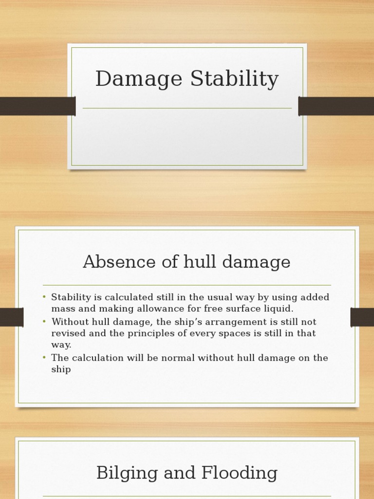 Damage Stability | PDF | Buoyancy | Shipping