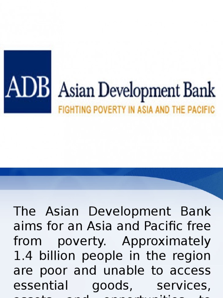 ADB's Role in Alleviating Poverty | PDF | Asian Development Bank ...
