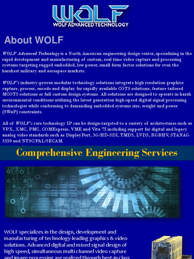 Wolf Advanced Technology | PDF | Video | Embedded System