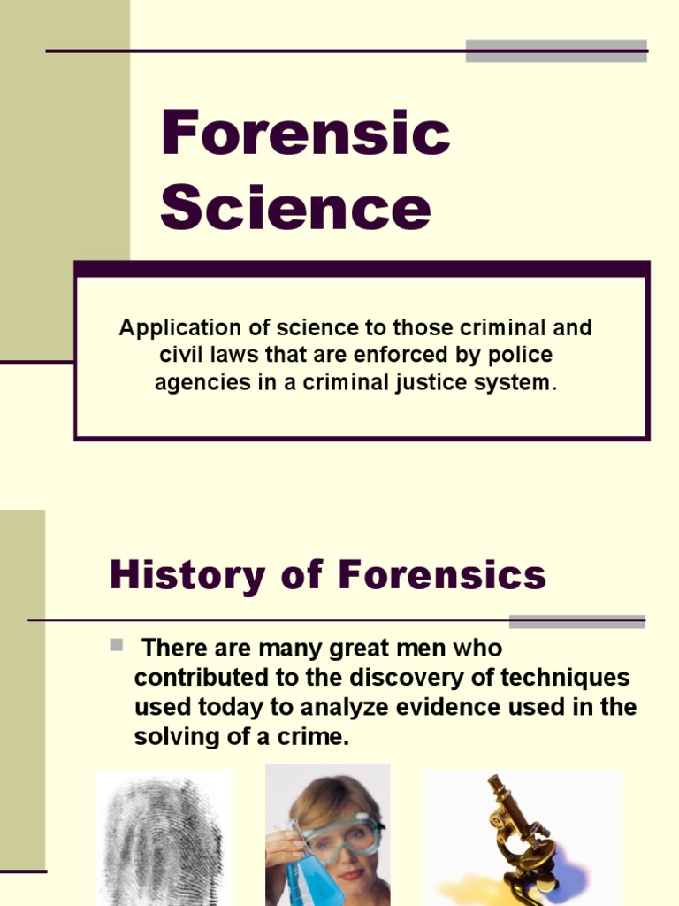 History of Forensic Science Day 3 | PDF | Social Science
