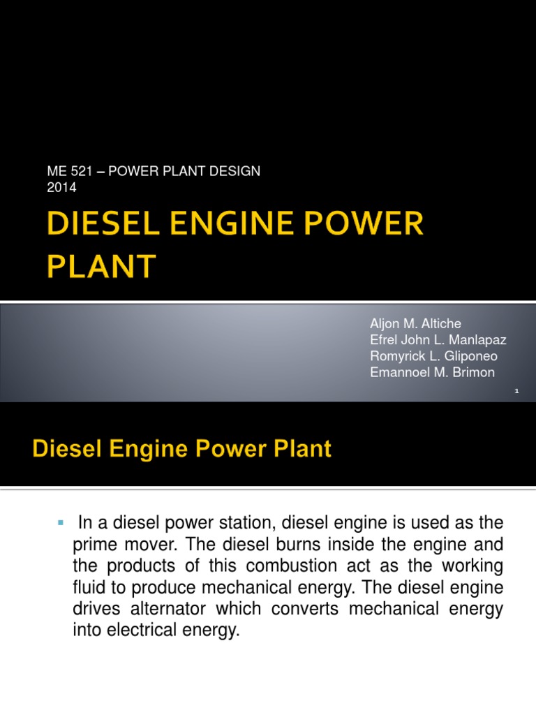 Diesel Engine Report | PDF | Internal Combustion Engine | Diesel Engine