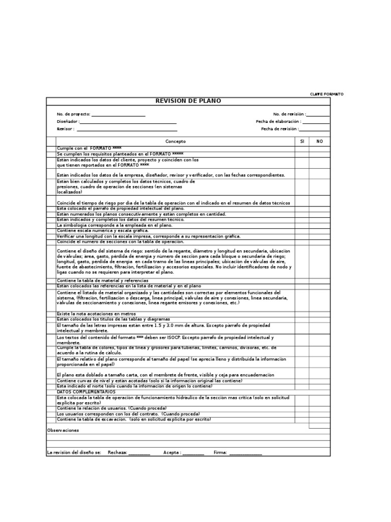 Ejemplo de Revision de Plano | PDF | Riego | Informática
