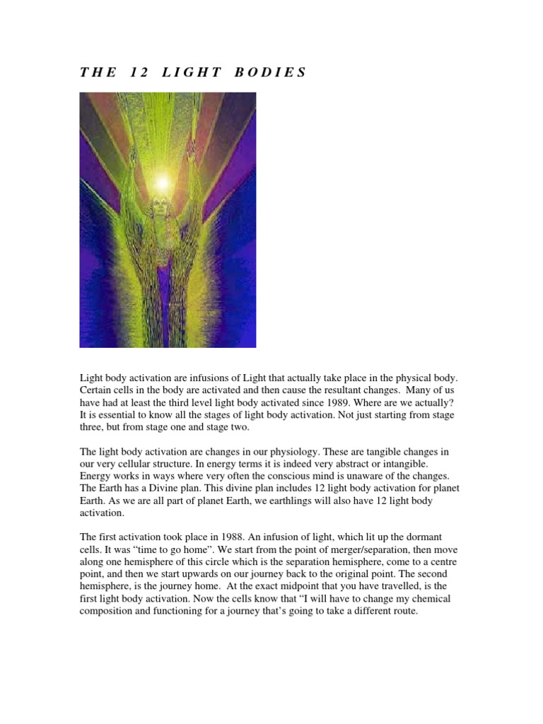 12 Stages of Light Body Activation | PDF | Adenosine Diphosphate | Light