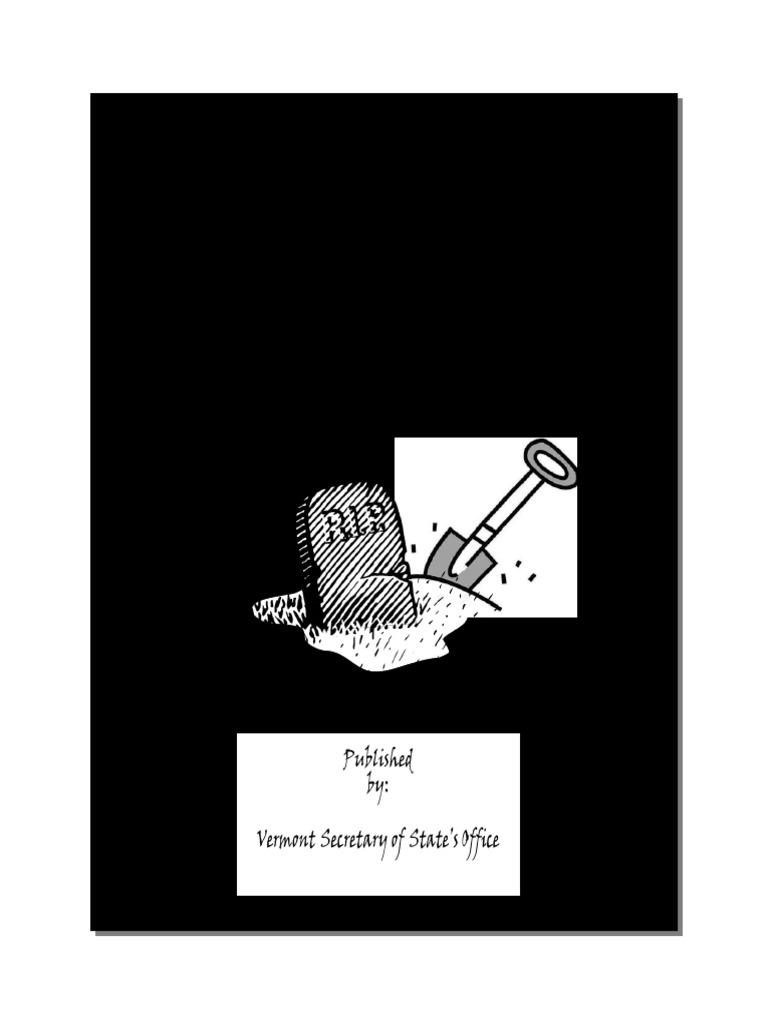 Vermont Cemetery and Burial Law Guide | PDF | Cemetery | Burial