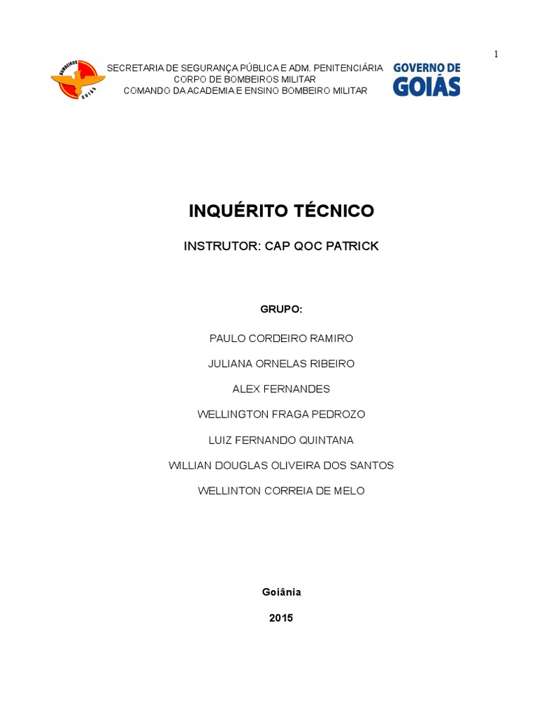 Modelo de Inquérito Técnico Militar | PDF | Tráfego | Transporte