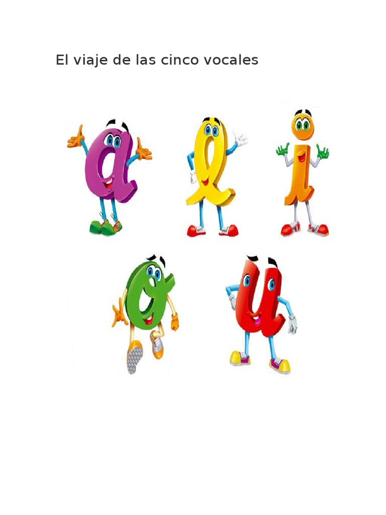 El viaje de las cinco vocales | PDF | Cuentos | Cookie HTTP