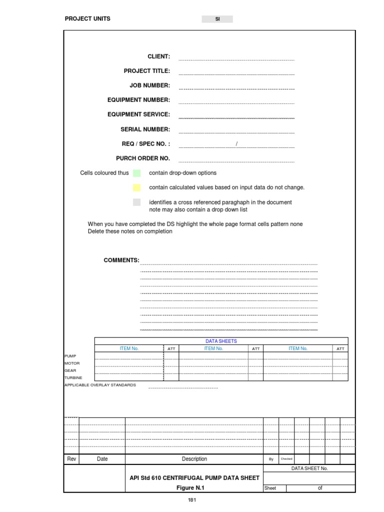 API 610 11th Ed datasheet | Pump | Welding