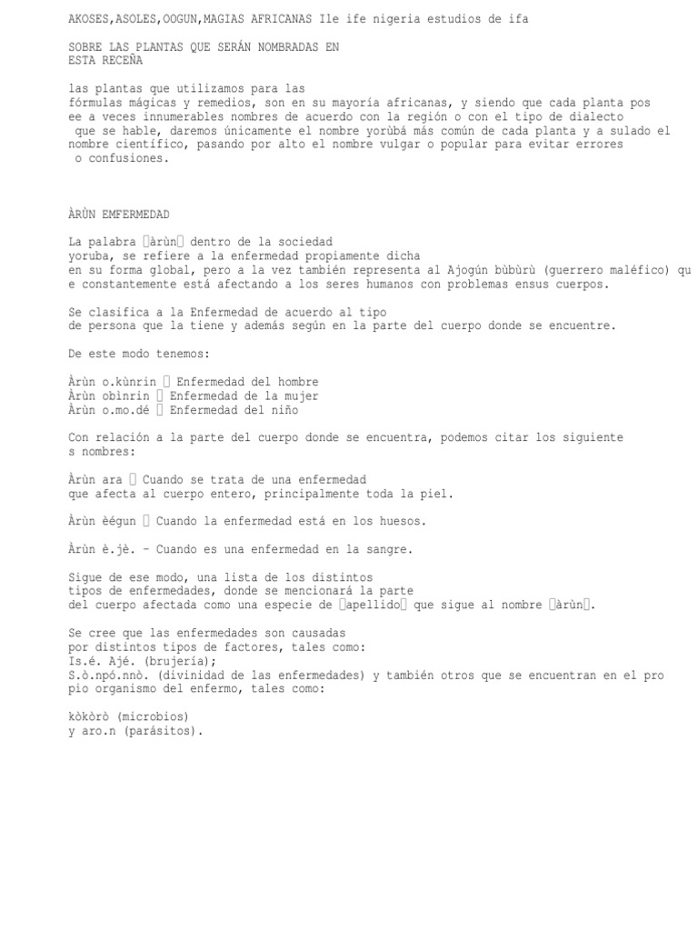 Akose Ifa | PDF | Relaciones personales, crianza y desarrollo personal ...