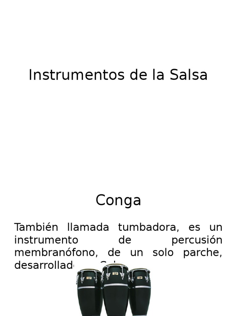 Instrumentos de La Salsa | PDF | Instrumentos musicales | Hornbostel Sachs