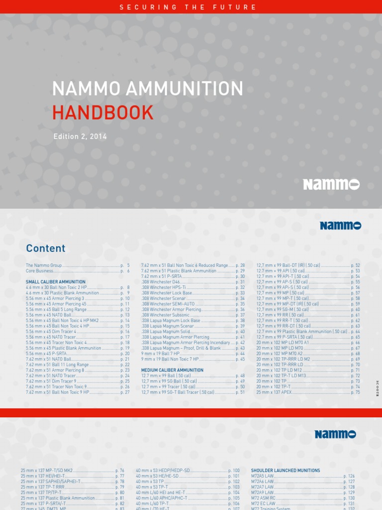 Nammo Produktkatalog 2014 Web | PDF | Computers
