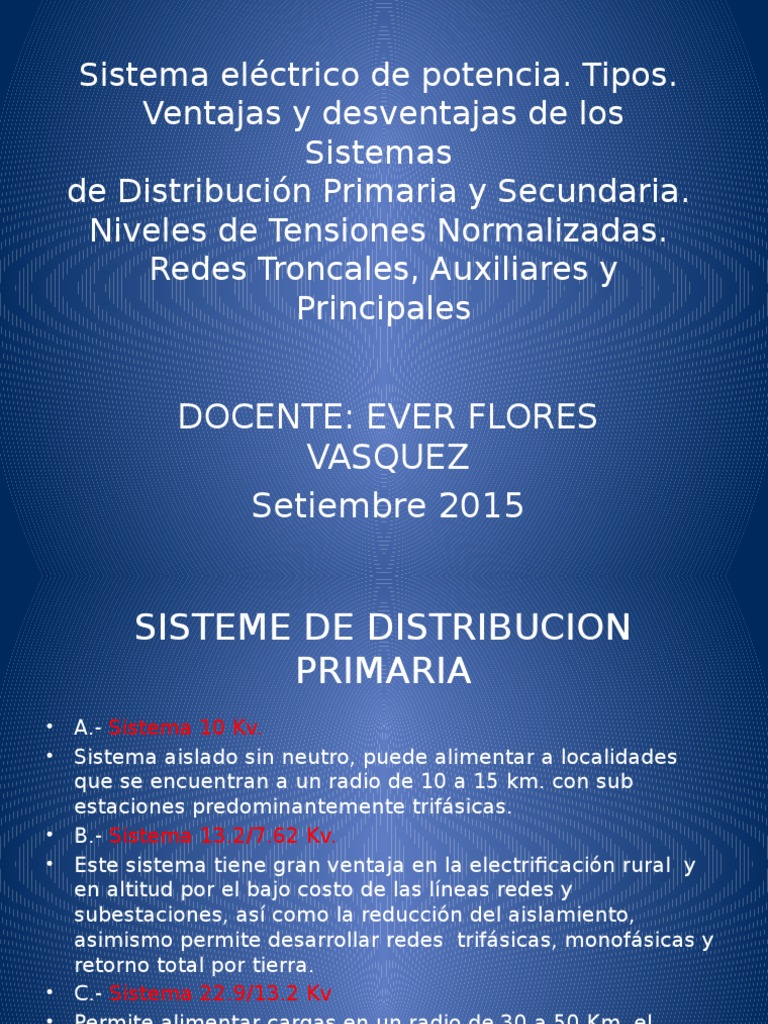 Sistema de Distribucion Primaria y Secundaria | PDF | Transformador ...