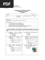 Prueba de Lectura Complementaria Franny y El Mostruo Calabaza | PDF | Ocio