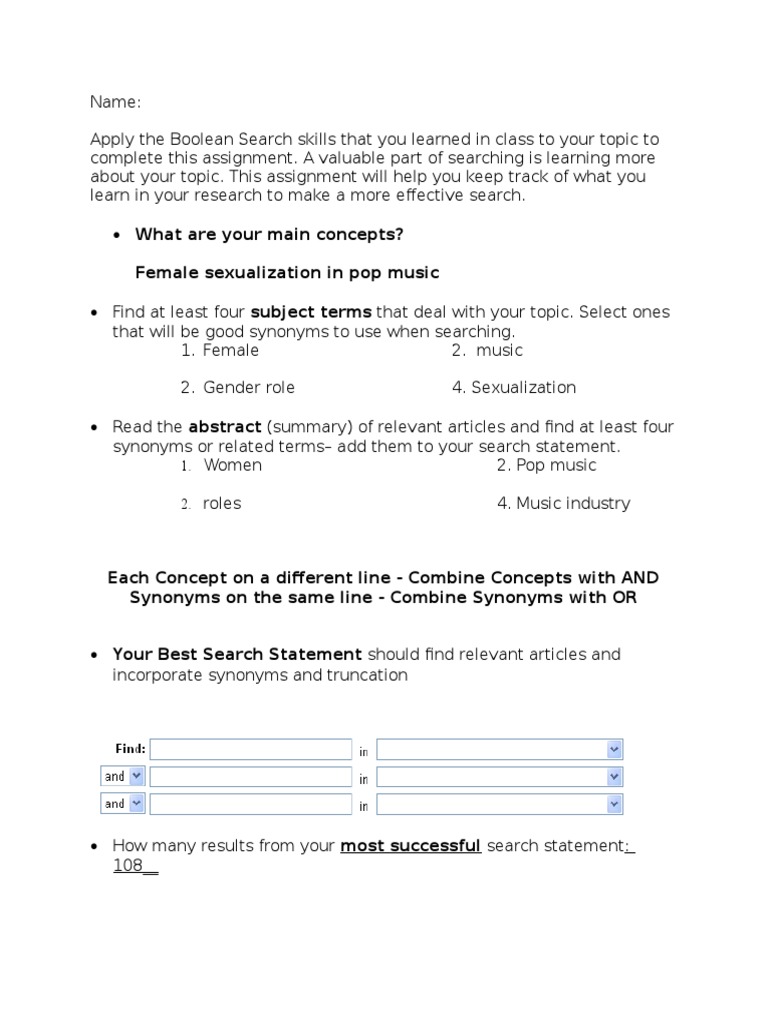 Boolean Search for Pop Music Research | PDF | Language Arts & Discipline