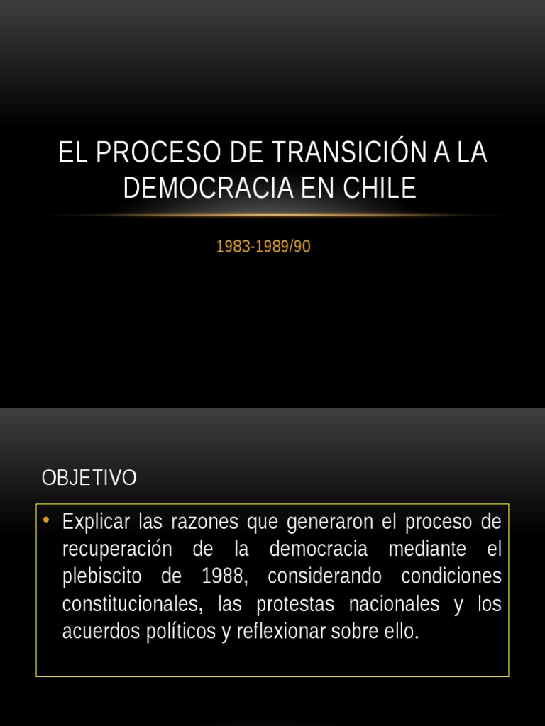 Transicion A La Democracia | PDF | Democracia | Ideologías políticas