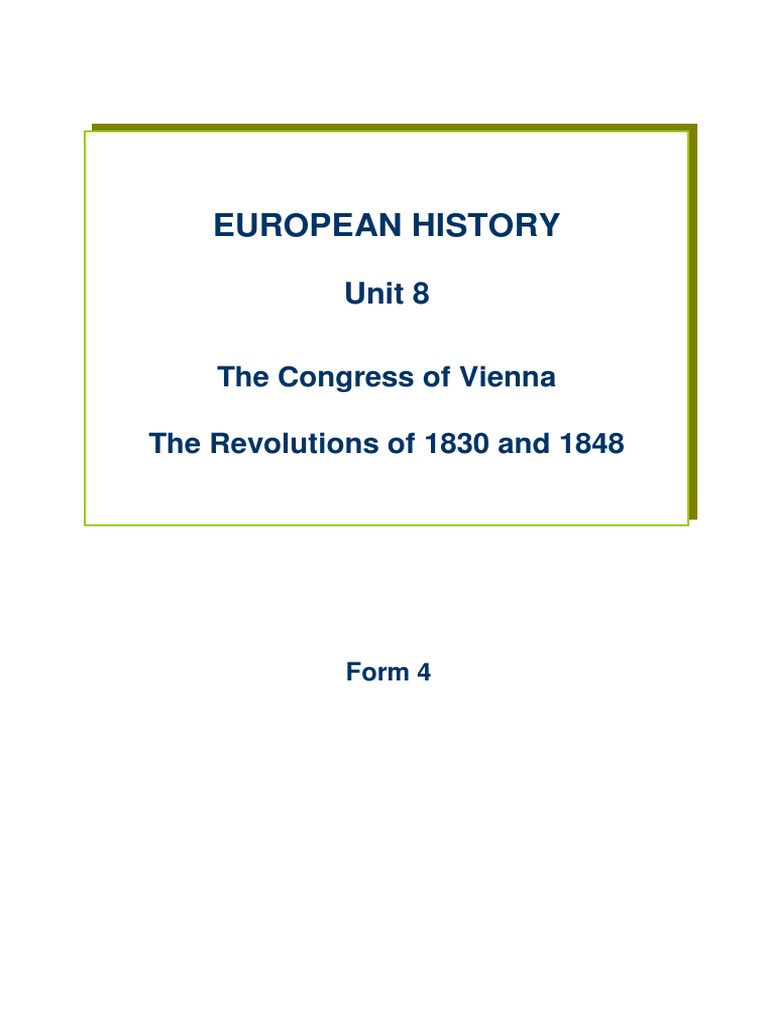 Unit 8 The Revolutions of 1830 & 1848 18p | PDF | Russian Empire ...