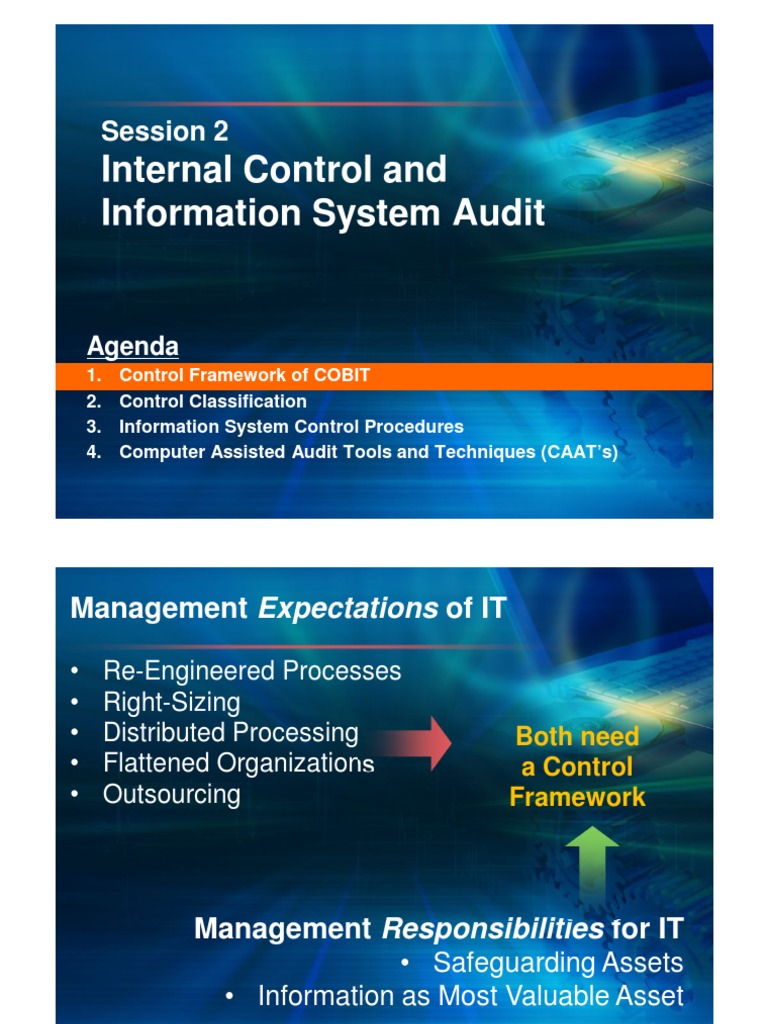 COBIT Framework for IT Audit Controls | PDF | Cobit | Audit