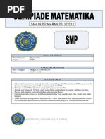 Soal Olimpiade Matematika SMP | PDF | Metode & Bahan Ajar