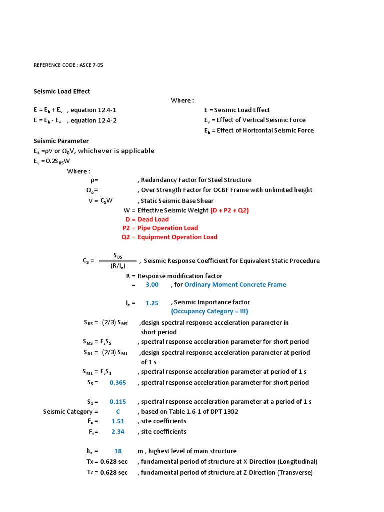Seismic Asce 7-05