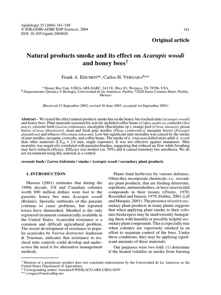 Afumarea Cu Tutun A Albinelor | PDF | Honey Bee | Bees