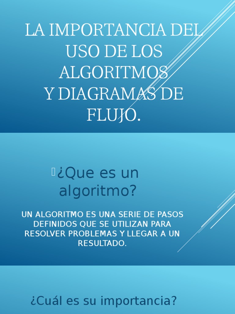 La Importancia Del Uso de Los Algoritmos | PDF | Negocios | Informática