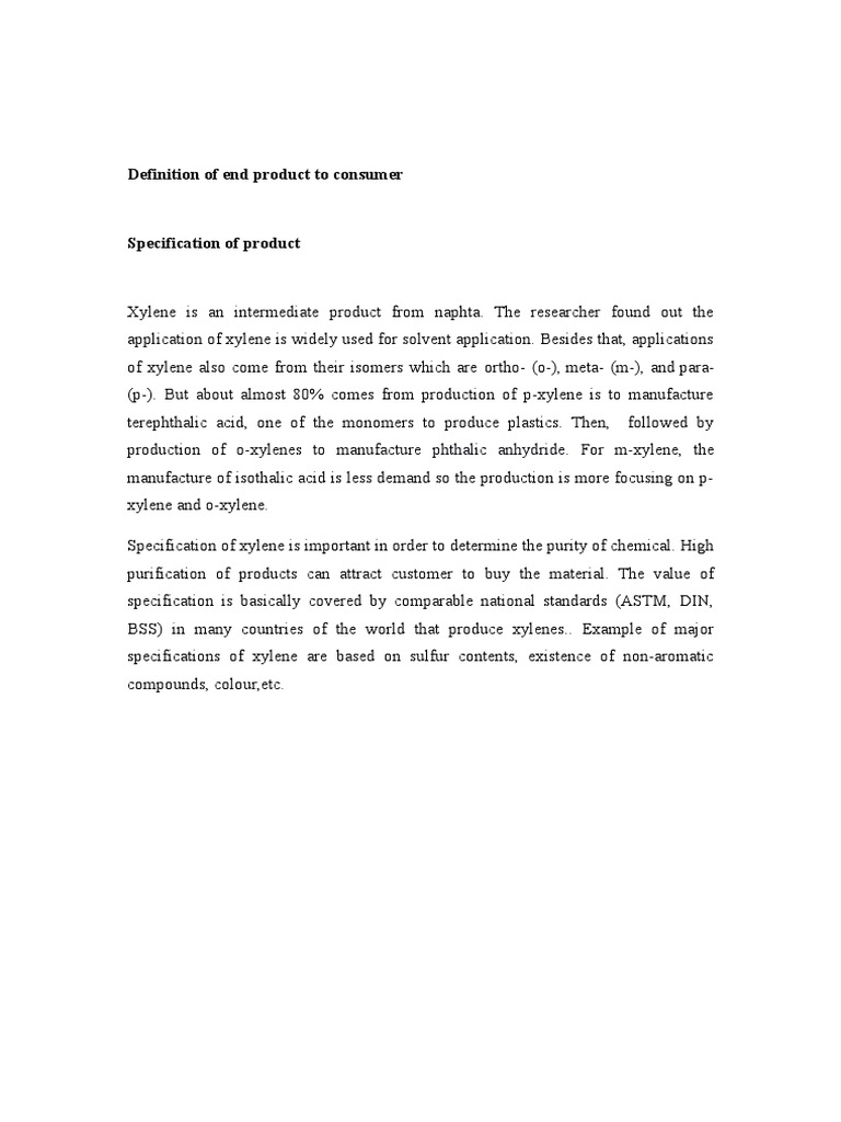 Definition of End Product To Consumer | PDF | Chemical Substances ...