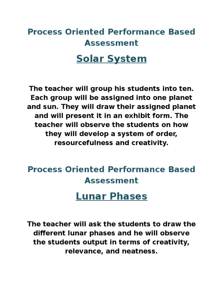 Solar System & Lunar Phases Assessment | PDF | Science & Mathematics