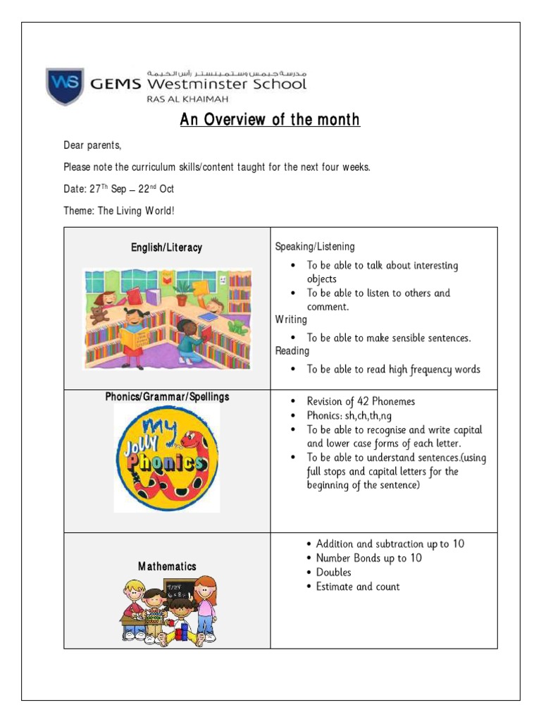 Grade 1 NECT Lesson Plans Overview | PDF