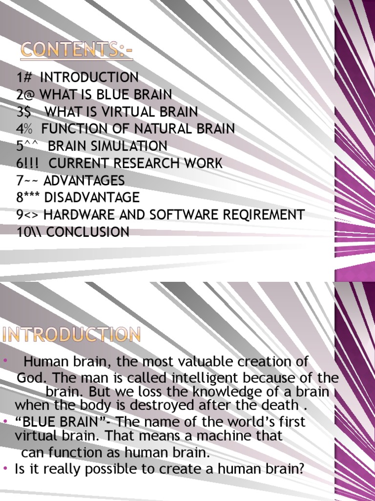 Blue Brain | PDF | Brain | Supercomputer