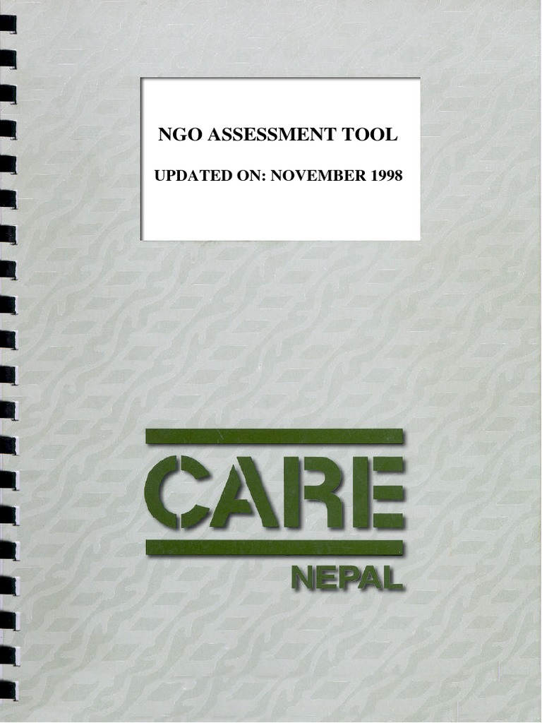 NGO Assessment Tool | PDF | Monitoring And Evaluation | Non ...