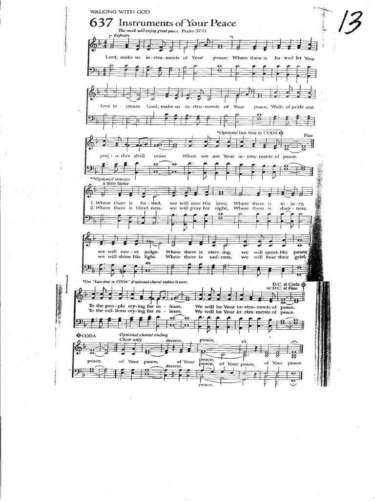 Instruments of Your Peace | PDF
