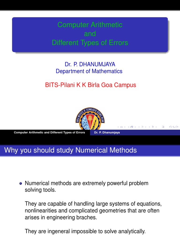 Chapter1 Part1 PDF | PDF | Decimal | Numerical Analysis