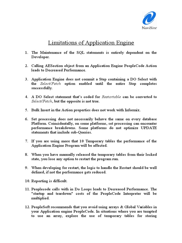 Limitations of App Engine | PDF | Subroutine | Sql