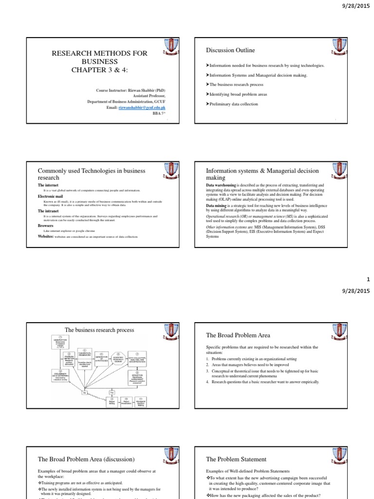 Chapter 3 4 Business Research Methods | PDF | Information System ...
