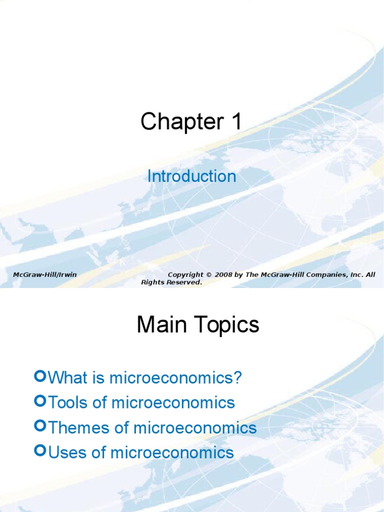 Introduction To Economics | PDF | Microeconomics | Economic Model