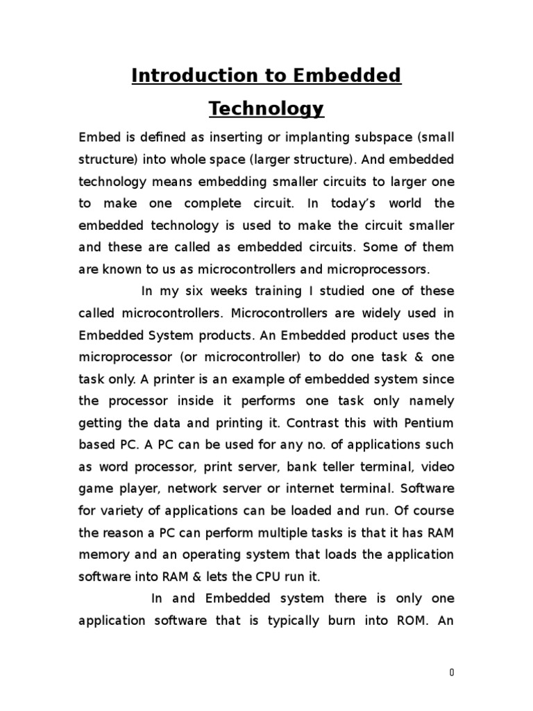 Introduction To Embedded Systems | Download Free PDF | Microprocessor ...