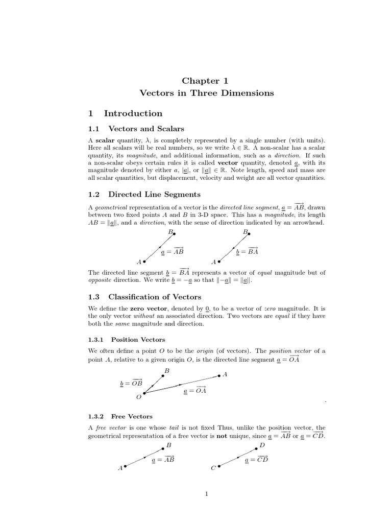 Engineering Mathematics 2 Chapter 1 | PDF | Line (Geometry) | Euclidean Vector
