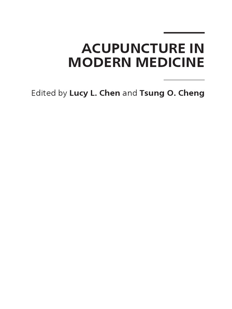 Acupuncture in Modern Medicine | PDF | Acupuncture | Placebo